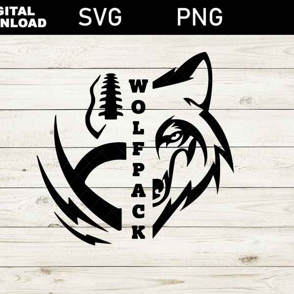Wolfpack Svg - Etsy
