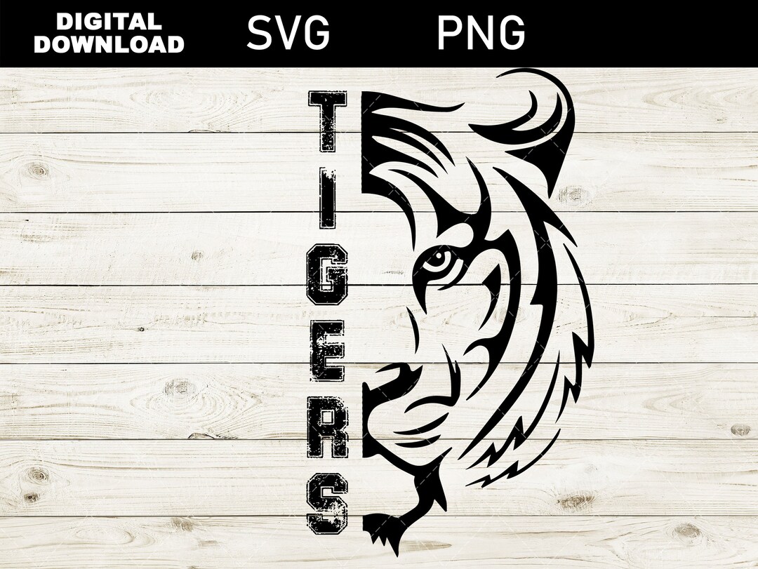 Tigres svg, Tigre svg, Mascote dos tigres svg, Cabeça de tigre SVG ...