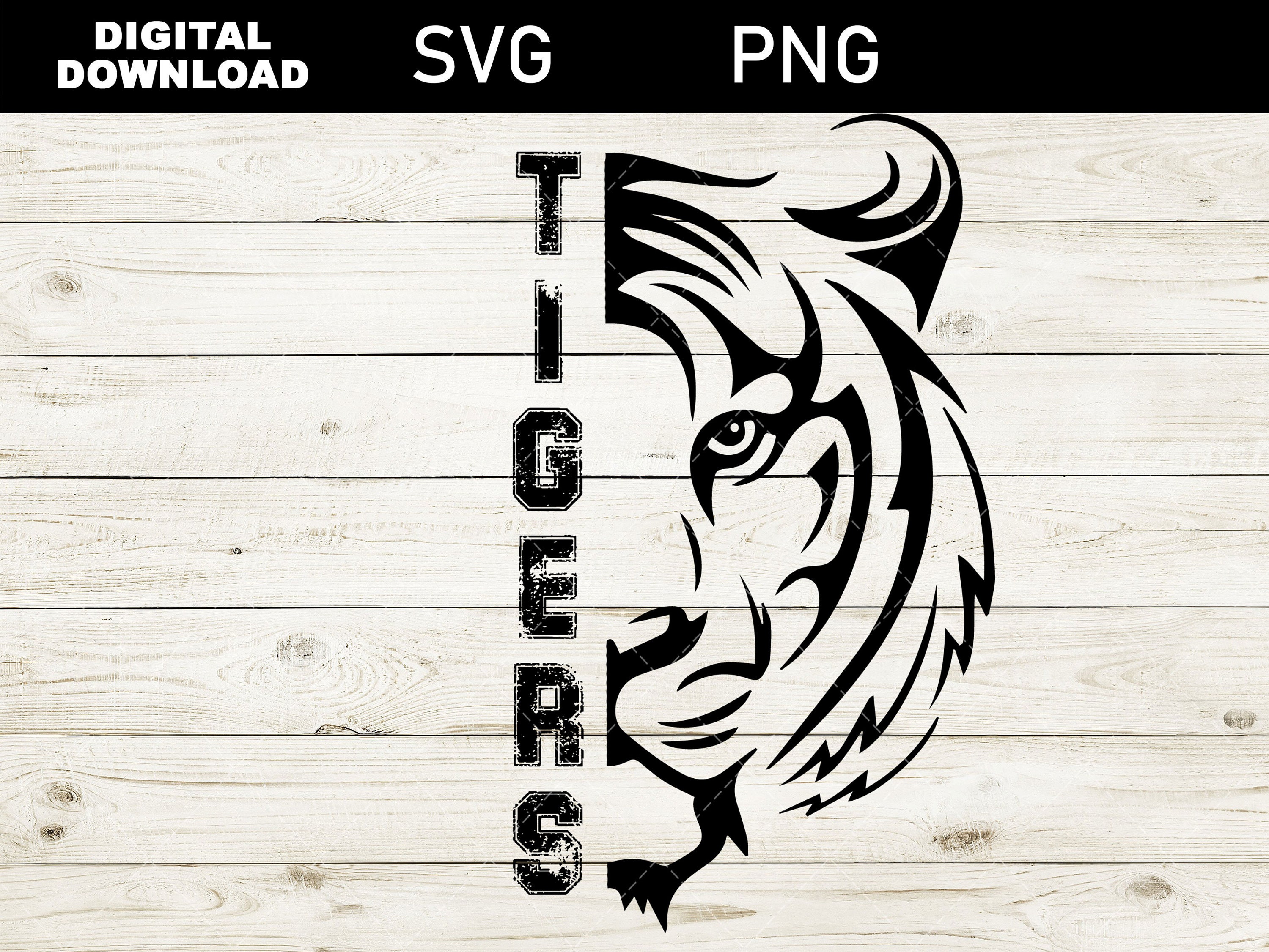 Tigers Svg, Tiger Svg, Tigers Mascot Svg, Tiger Head SVG, Tigers ...
