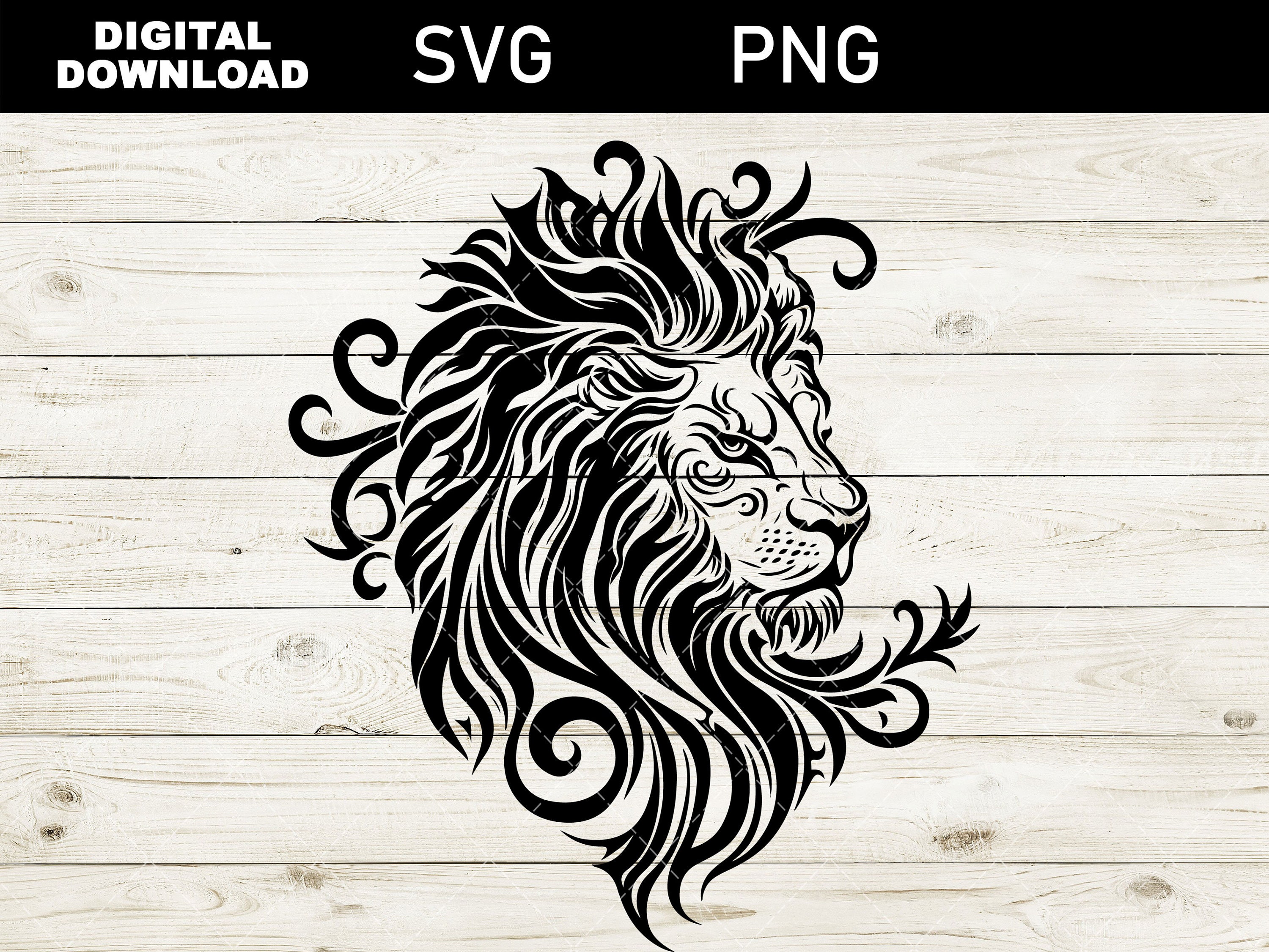 Lion Face SVG Png Lion SVG File Laser Cut Files Printable - Etsy UK