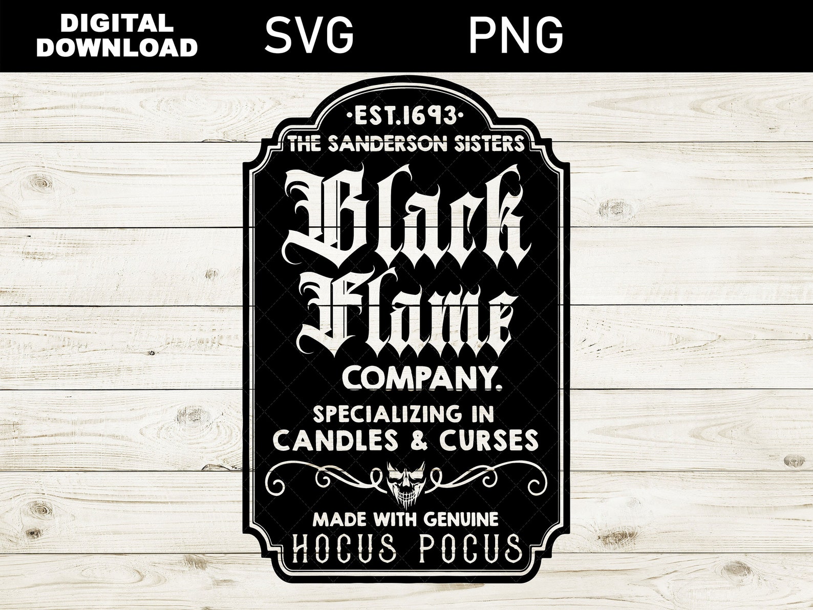 Black Flame Company Label Parody SVG PNG Sanderson Witches - Etsy