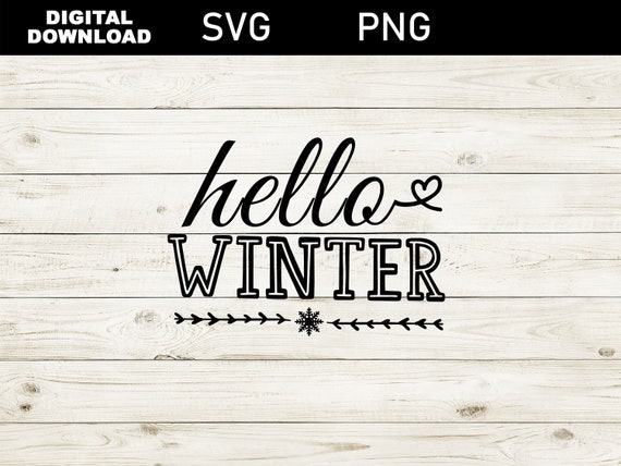 Hello Winter Svg Snow Svg Winter Svg Christmas Svg | Etsy