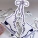 Skates Sticker Ice Figure Skating Christmas Holiday Snow Frozen Cute ...