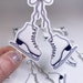 Skates Sticker Ice Figure Skating Christmas Holiday Snow Frozen Cute ...