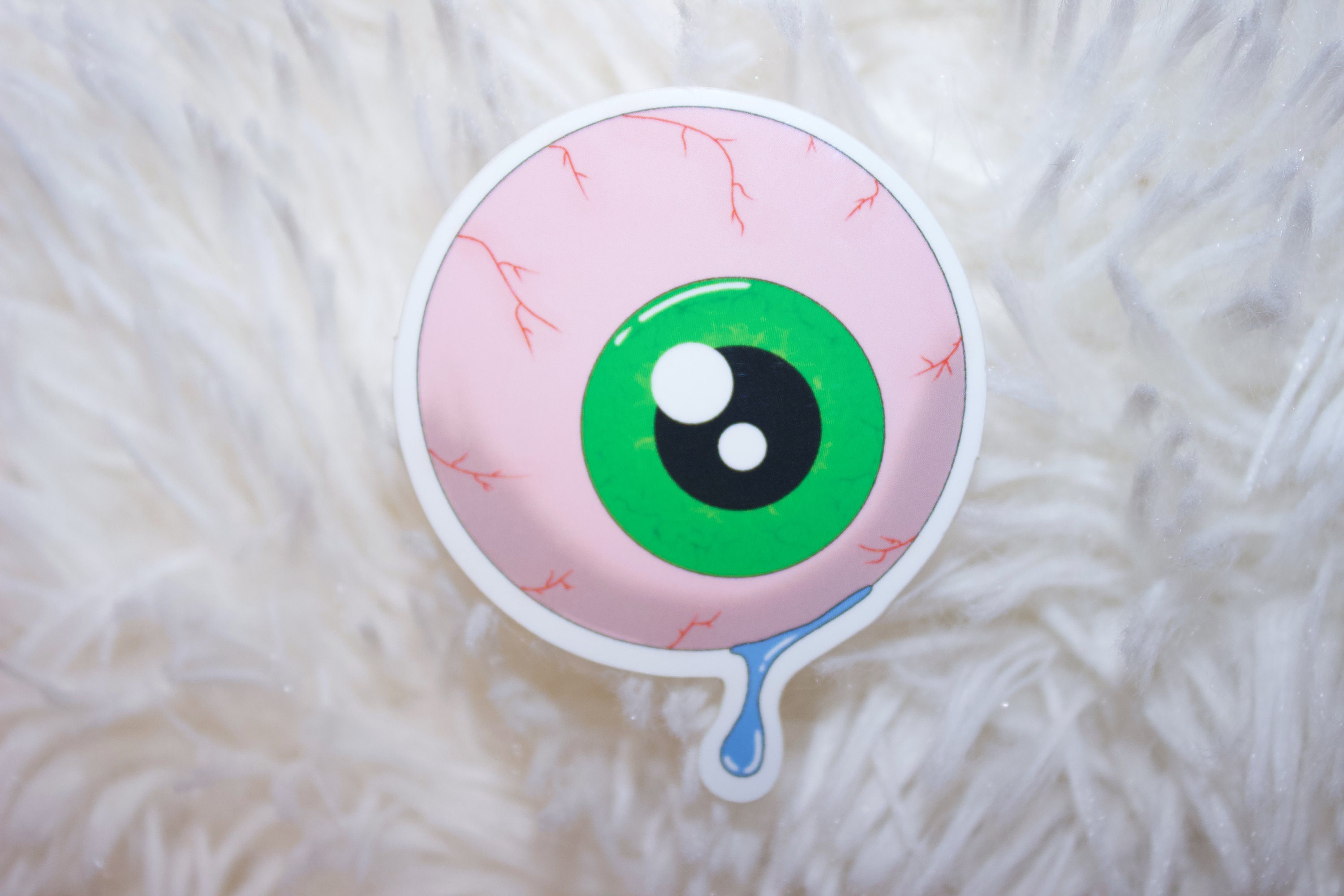 Eyeball Crying Eyeball Tears Teardrop Bloodshot Creepy Spooky - Etsy