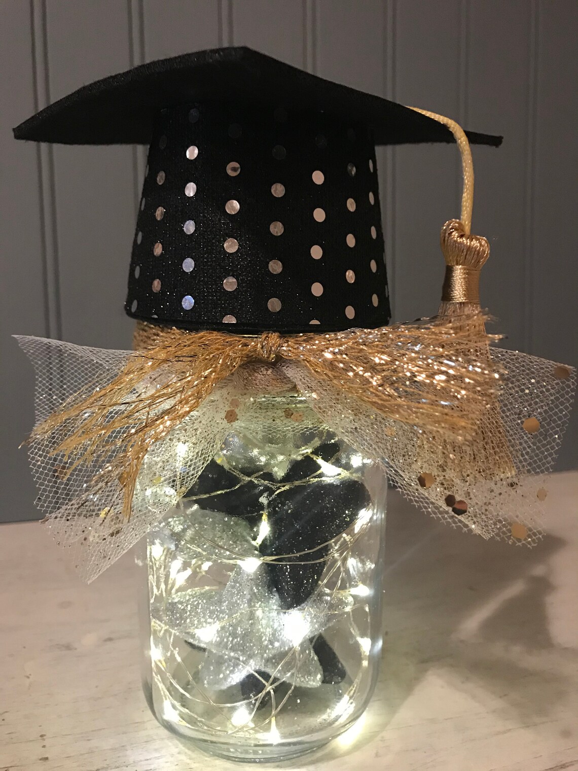 Graduation Decor Centerpiece Mason Jar Graduation Decor W | Etsy
