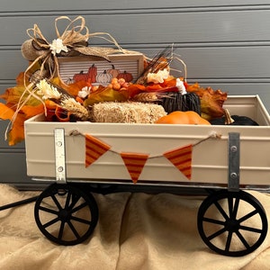 Harvest Wagon Centerpiece, Fall Wagon Decor, Thanksgiving Decor ...