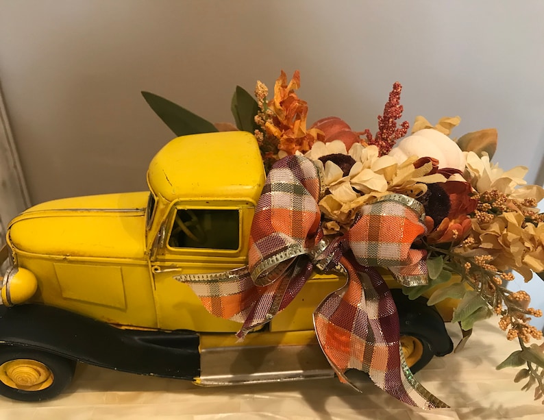 Fall Farmhouse Truck, Personalized Vintage Fall Truck, Autumn Truck ...