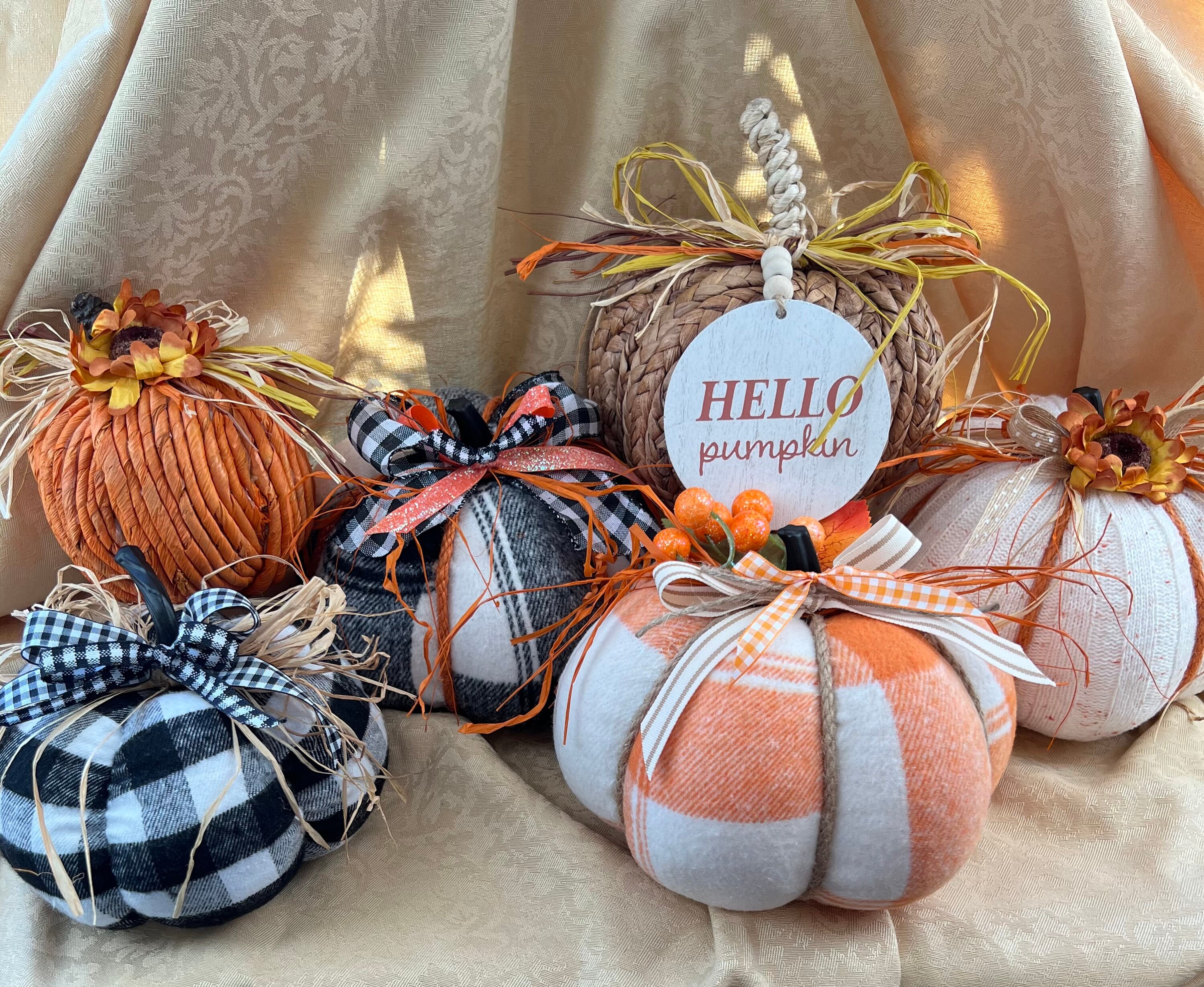 Fall Sweater Pumpkin, Harvest Sweater Pumpkin, Orange and Cream Sweater ...