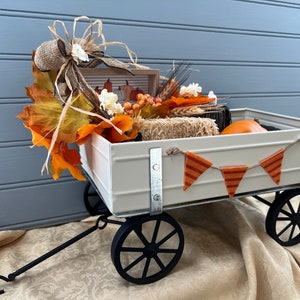 Harvest Wagon Centerpiece, Fall Wagon Decor, Thanksgiving Decor ...