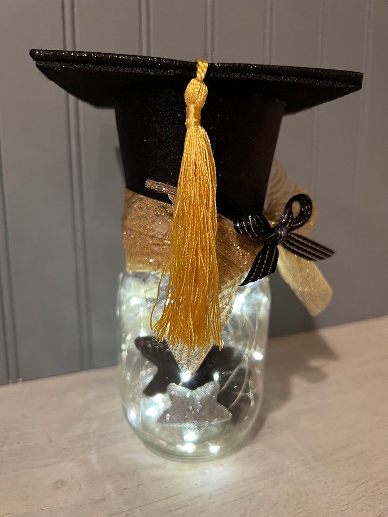 Graduation Decor Centerpiece Mason Jar Graduation Decor With | Etsy