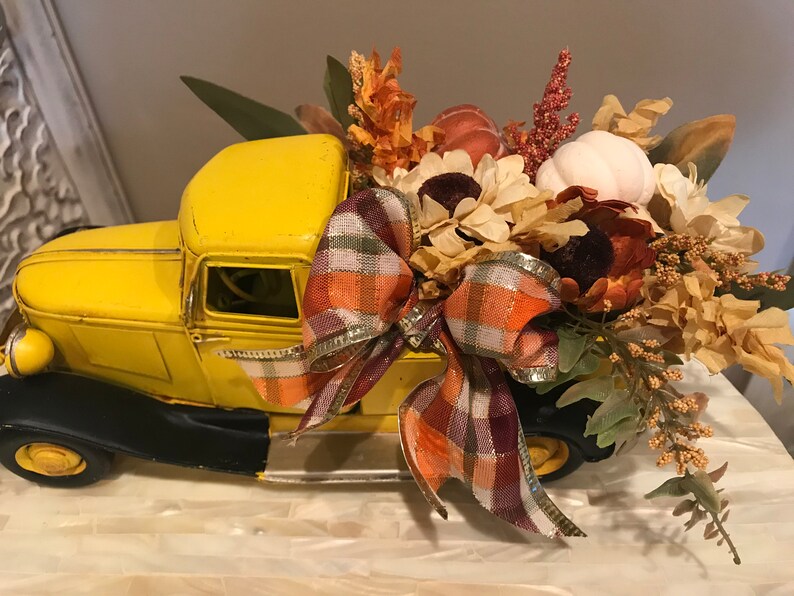 Fall Farmhouse Truck Personalized Vintage Fall Truck Autumn - Etsy