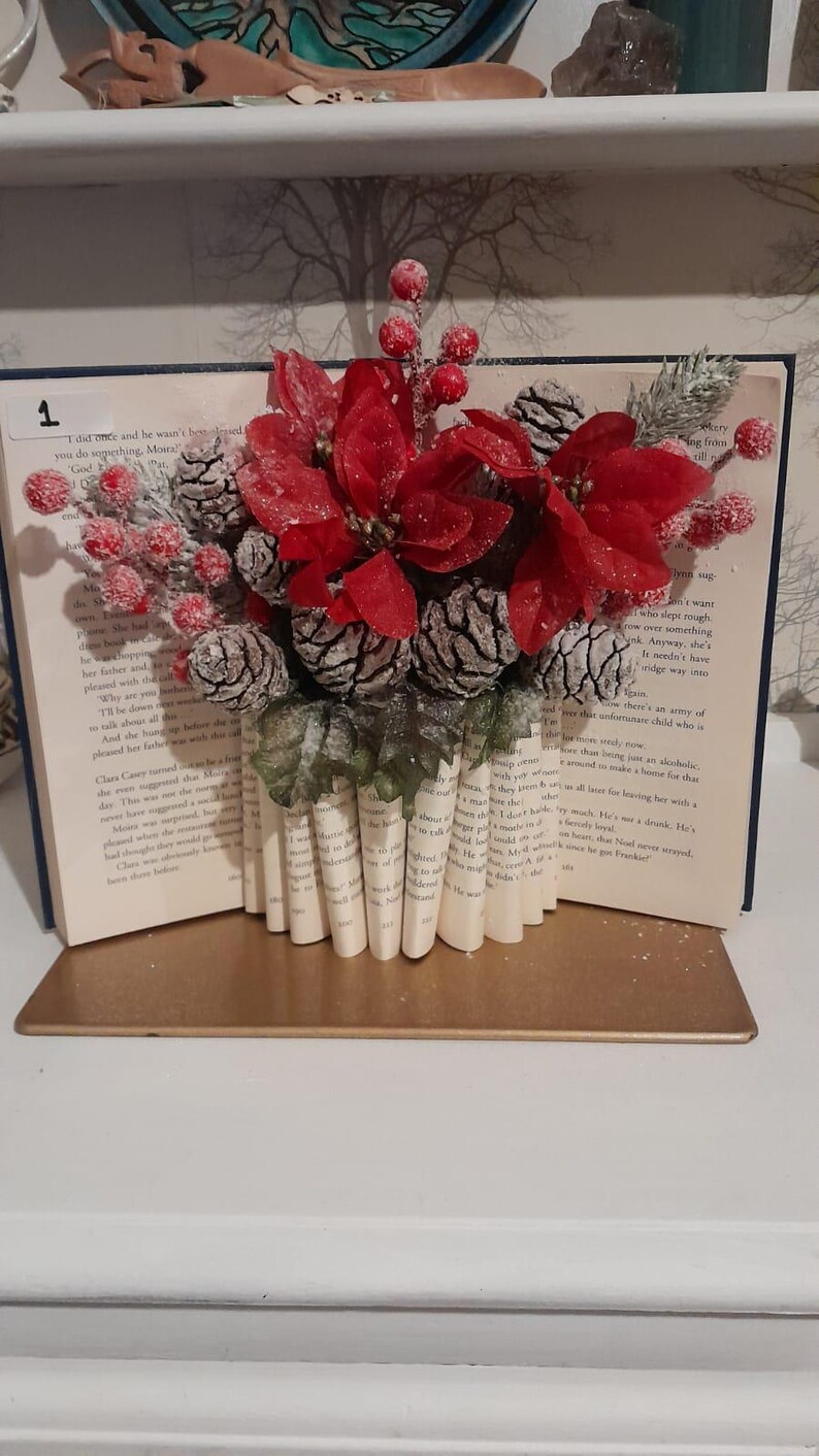 Fab Bespoke & Upcycled Book Vase - Etsy
