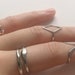 Sterling Silver Midi Rings Pinky Ring One Size Ring Diamond - Etsy UK