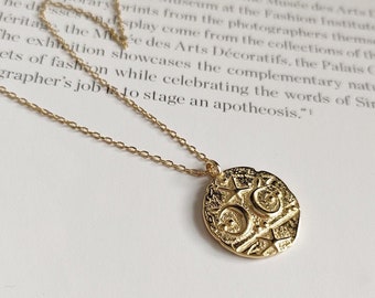 Moon and Star Coin | Etsy