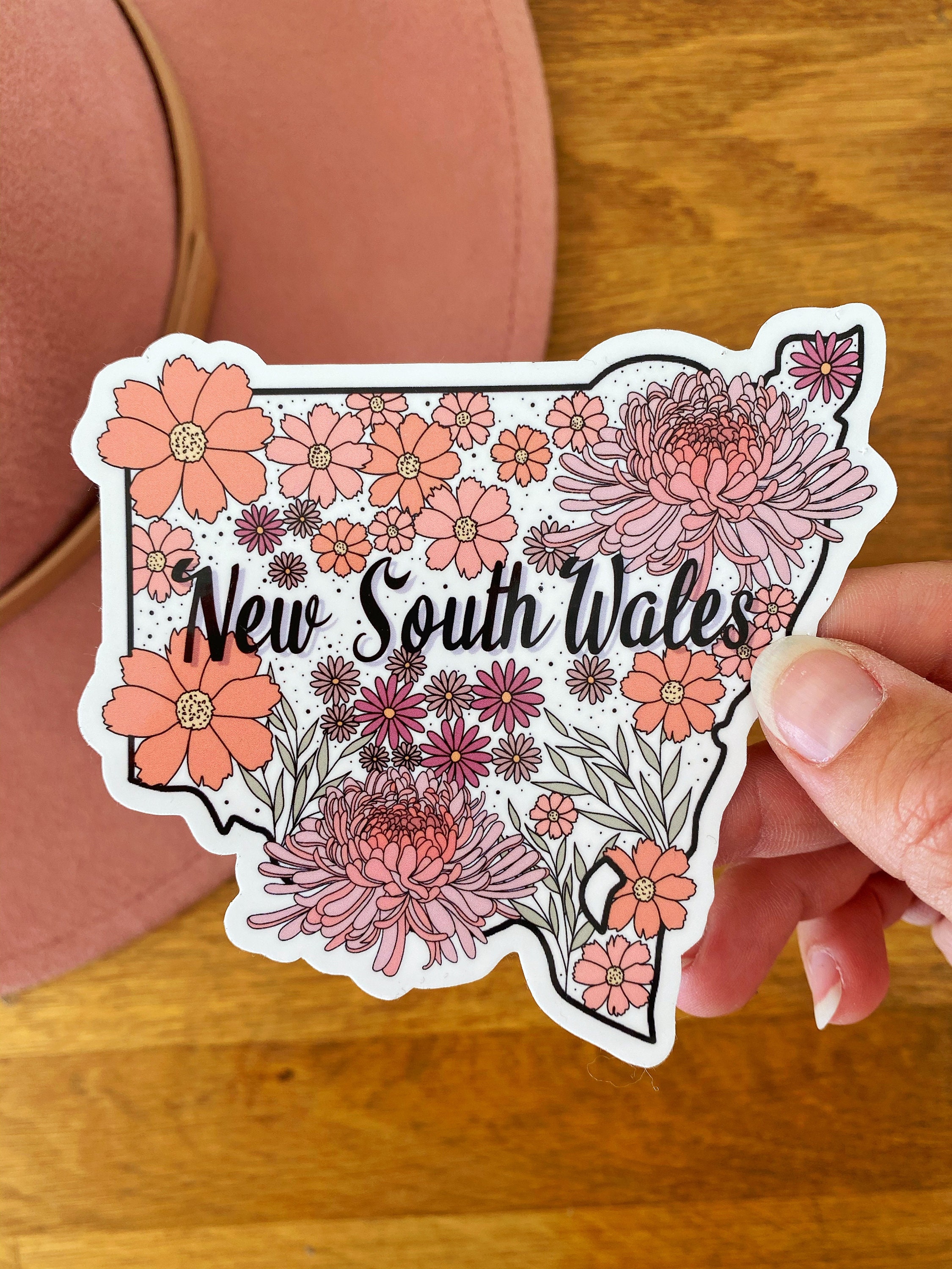 Australia States and Territories Sticker Flowers Free - Etsy Australia