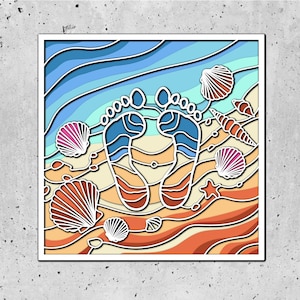 Seashell 3D Footprint SVG - Beach Lover's Digital File for DIY Crafts ...