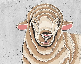 Wolf 3D Svg Animal 3d Laser Svg Layered Svg Files for Laser - Etsy