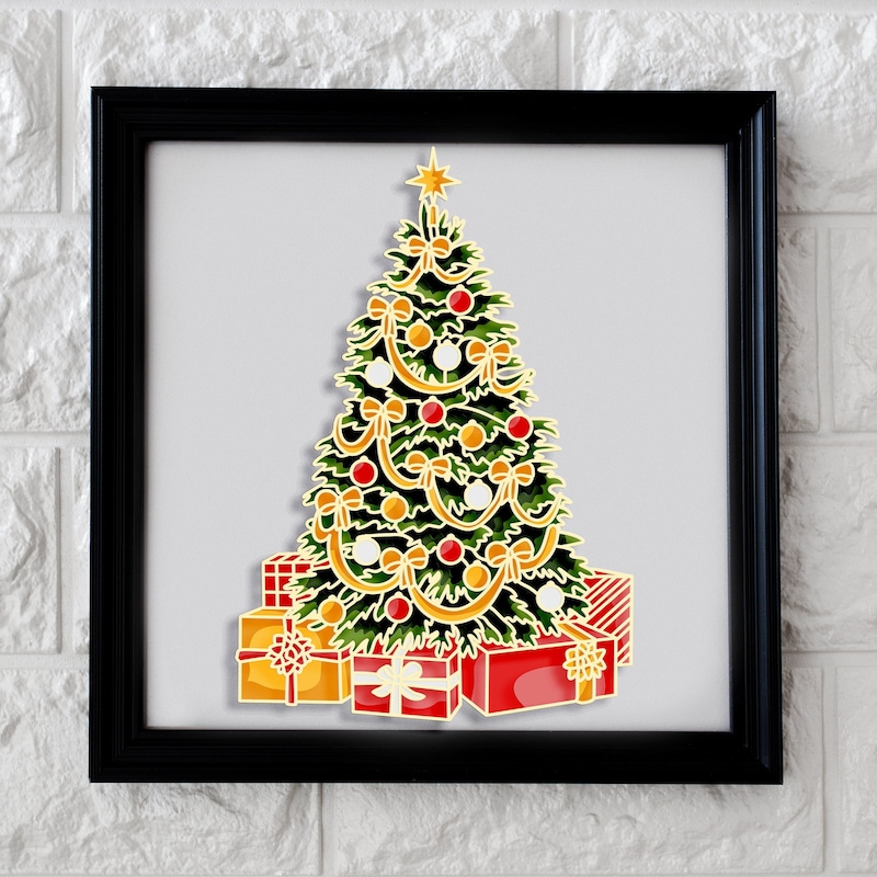 Shadow Box Svg Christmas - Etsy