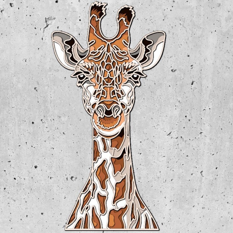 Giraffe Svg - Etsy