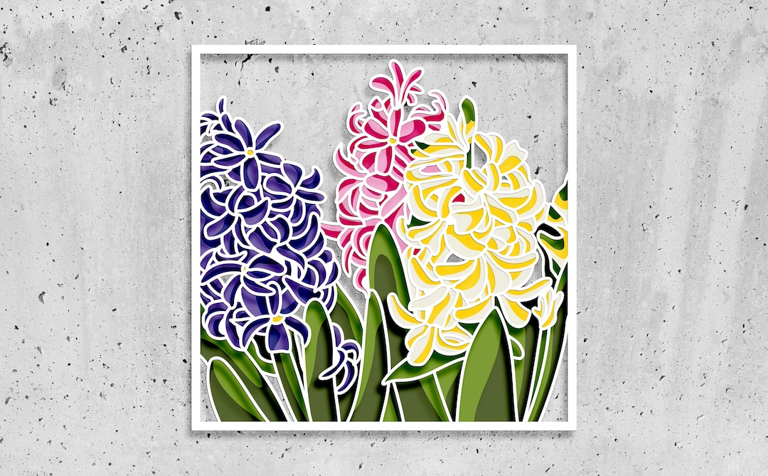 Hyacinth Flower 3D Mandala Svg File,flower File for Cnc Router,floral ...
