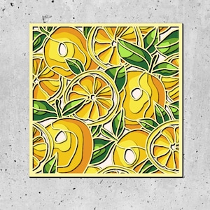 Unique Lemon Mandala SVG File for Crafting Projects - Etsy