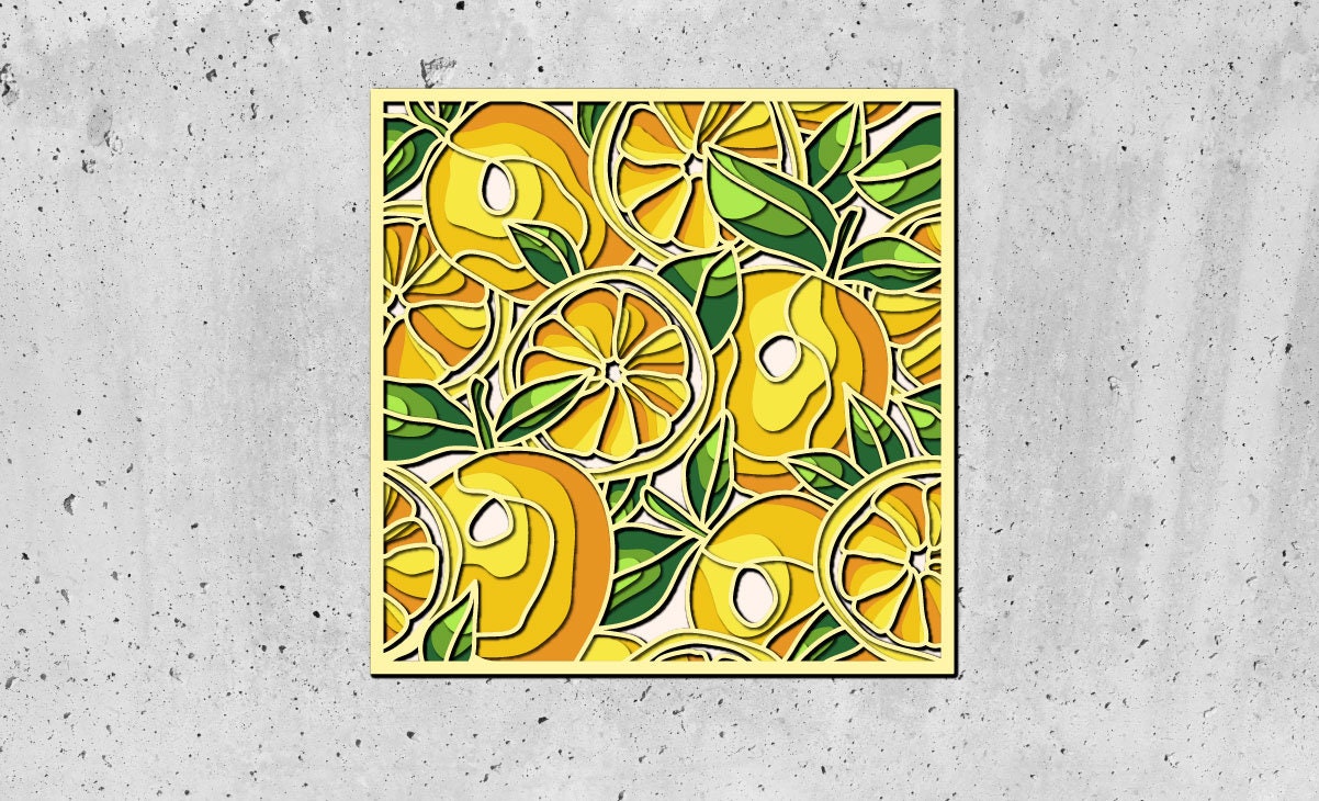 Unique Lemon Mandala SVG File for Crafting Projects - Etsy