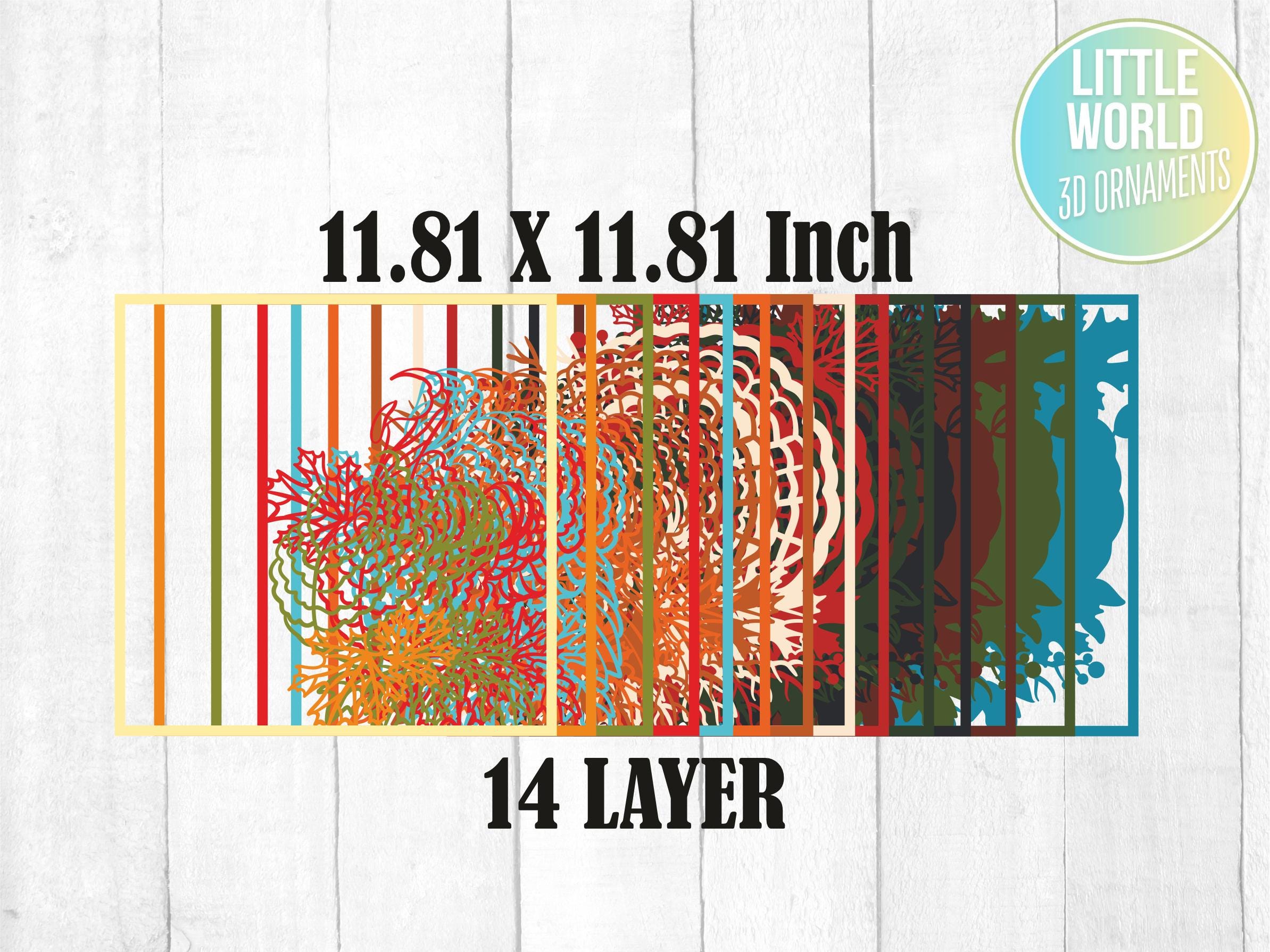 3D SVG Turkey Shadow Box,autumn 3d Svg, Shopopath 3D Svg, Cricut ...