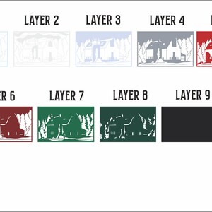 Barnhouse 3D Zentangle SVG Files, Laser Cut Template Files, Layered CNC ...