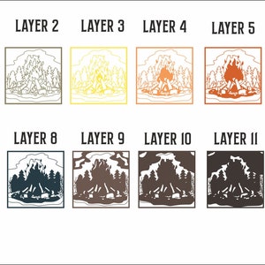 Bonfire 3D Mandala Svg Files, Laser Cut Template Files, Multilevel Cnc ...