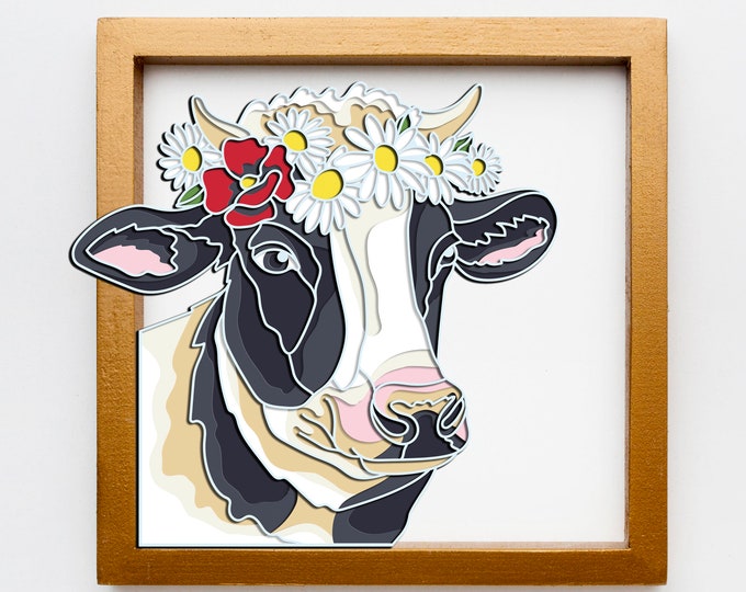 Cow Gift Box - SVG Cricut - Gift Card Holder, Party Favor - DIGITAL ...