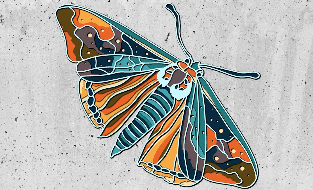 3D Shadow Box 3D SVG Butterfly Paper Cut Files for Cricut,laser Cutting ...