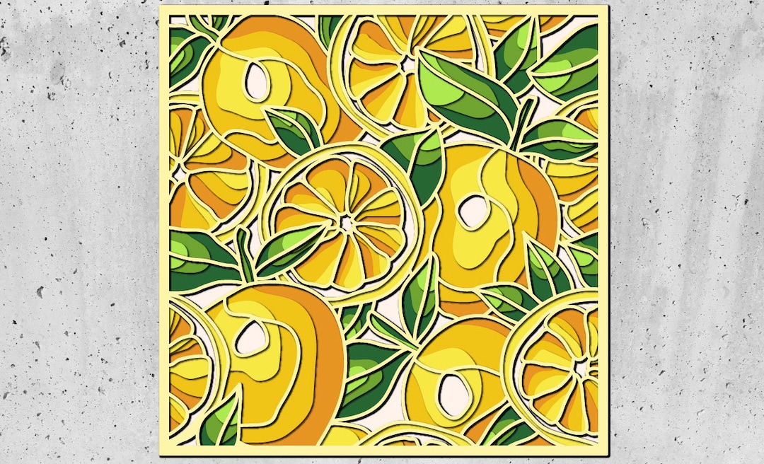 Unique Lemon Mandala SVG File for Crafting Projects - Etsy