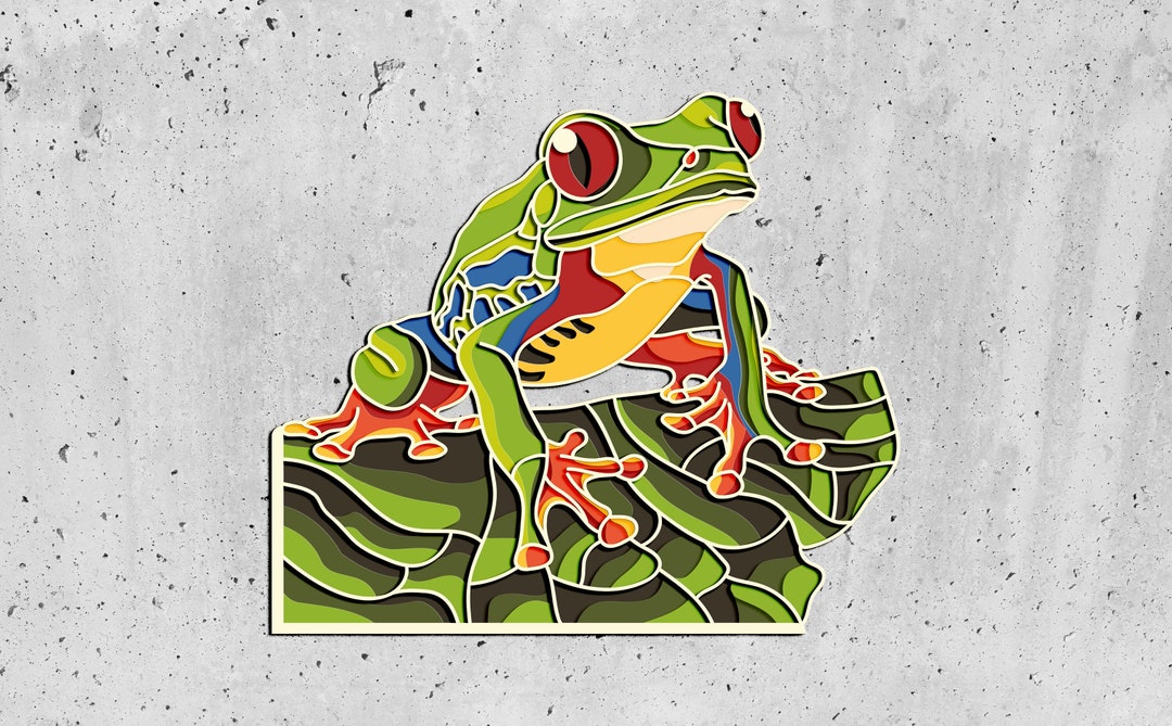 Frog Mandala Svg Files, Laser Cut Template Files, Multilevel Cnc Router ...