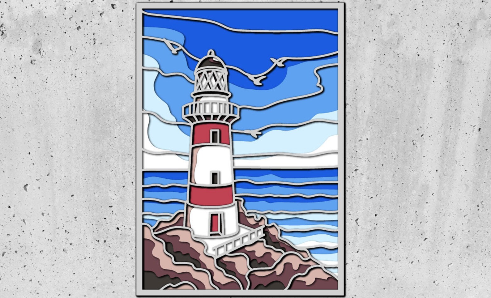 Lighthouse 3D Mandala SVG Files, Laser Cutting Pattern Files, Layered ...