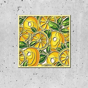Unique Lemon Mandala SVG File for Crafting Projects - Etsy