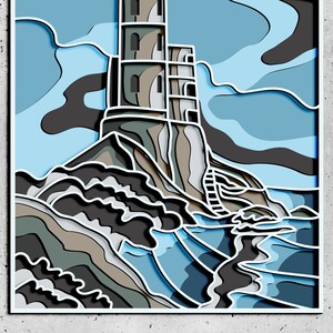 Lighthouse 3D Mandala SVG Files, Laser Cut Template Files, Layered CNC ...