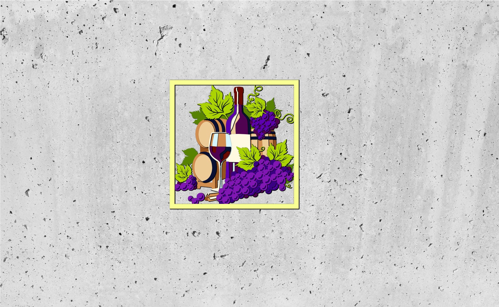 3D SVG Wine Shadow Box Layered Grape Vines,flowers Papercut Svg, Cricut ...