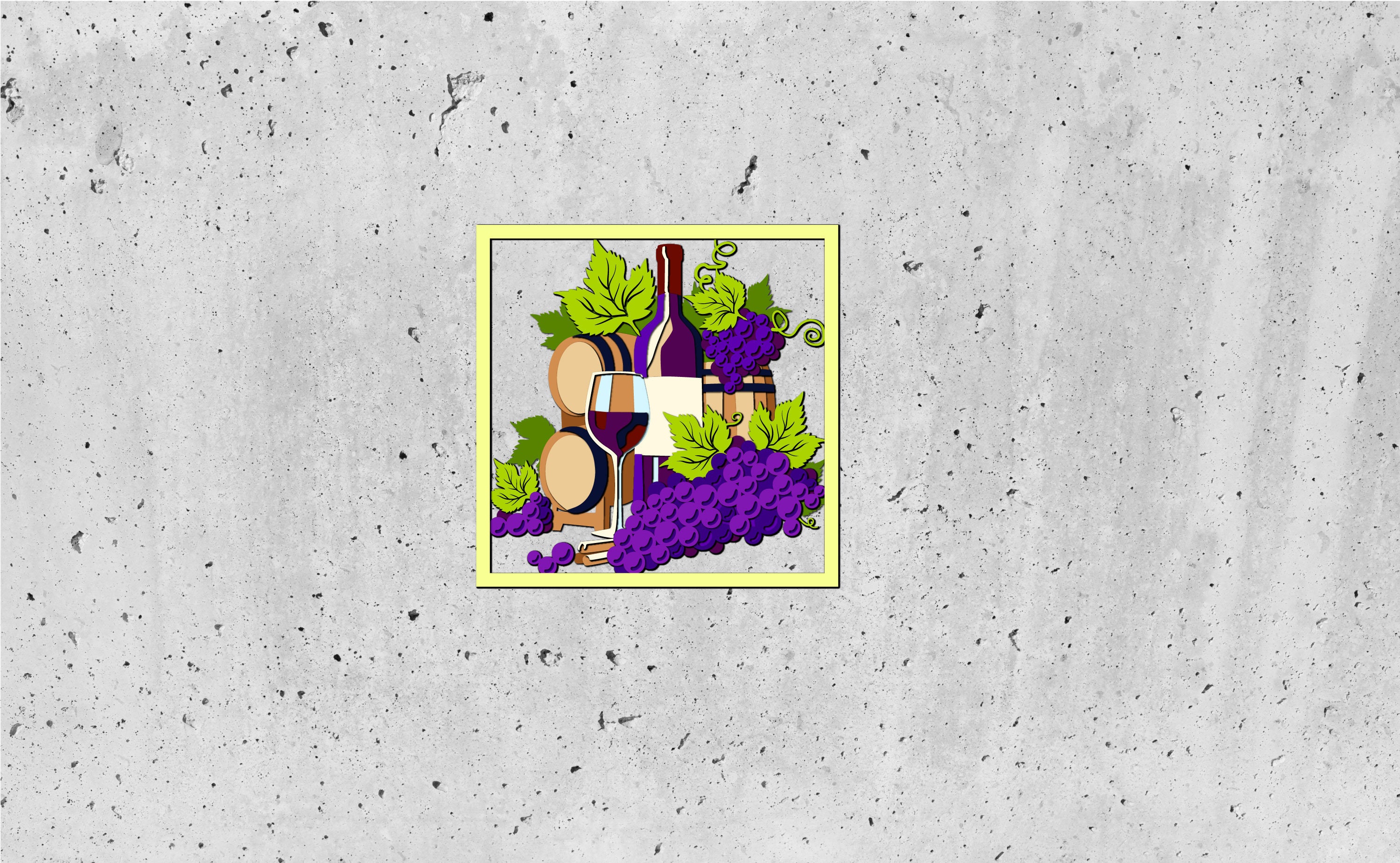 3D SVG Wine Shadow Box Layered Grape Vines,flowers Papercut Svg, Cricut ...