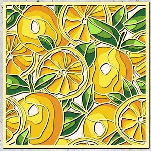 Unique Lemon Mandala SVG File for Crafting Projects - Etsy