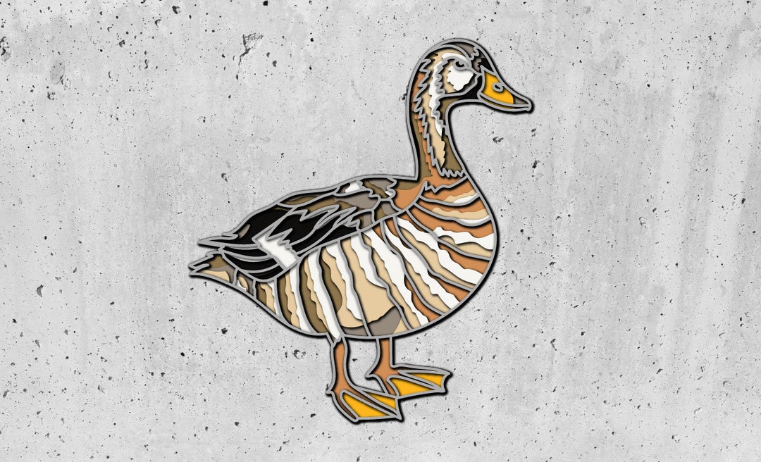 3D Layered Duck SVG for Cards,colorful Farm Animals Pictures,curious ...