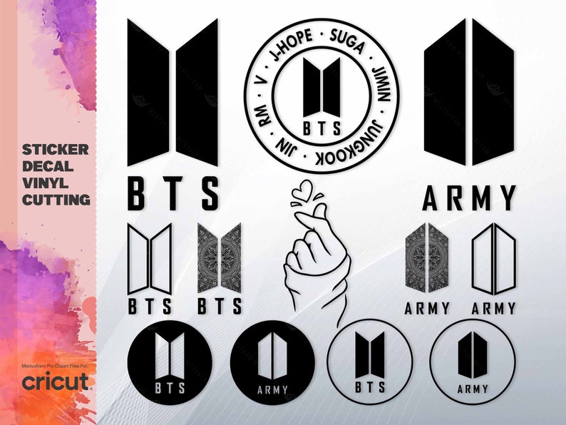 BTS Logo Svg BTS ARMY Logo Svg Bundle - Etsy México