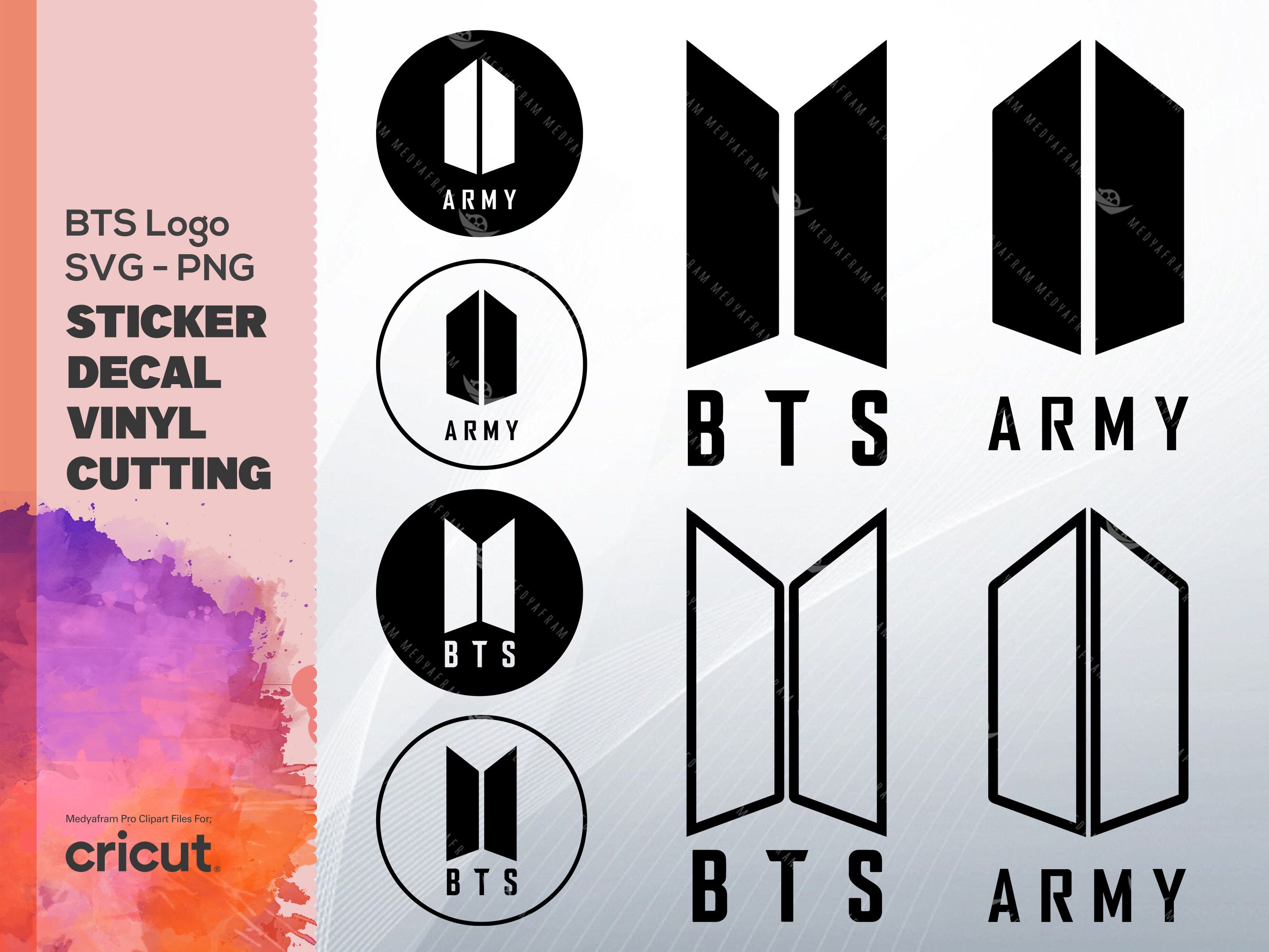 BTS Logo Svg BTS ARMY Logo Svg | Etsy UK