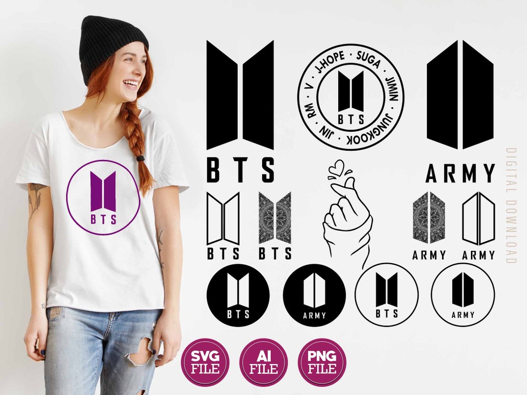 BTS Logo Svg BTS ARMY Logo Svg Bundle - Etsy Canada