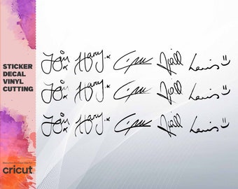 One Direction Svg One Direction Logo Signature Png Cricut | Etsy