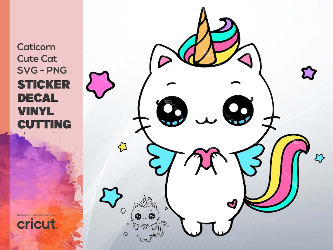 Cat SVG Unicorn Cat Svg Caticorn Svg Kitty Cat Png Cute Cat Svg Png - Etsy