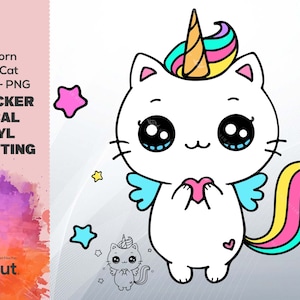 Cat SVG Unicorn Cat Svg Caticorn Svg Kitty Cat Png Cute Cat Svg Png - Etsy
