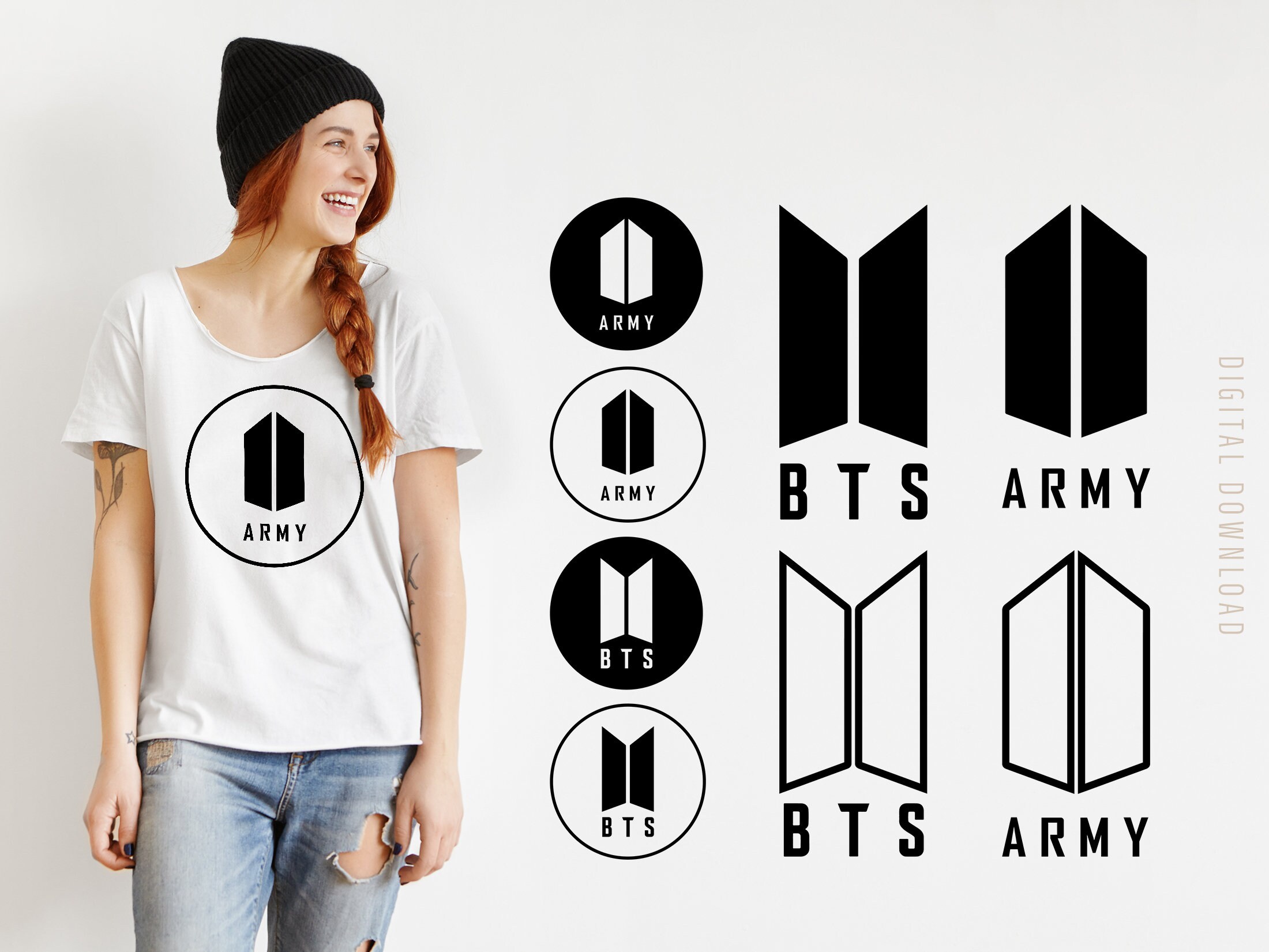 BTS Logo Svg BTS ARMY Logo Svg - Etsy Canada