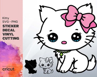 Kitty Svg - Etsy
