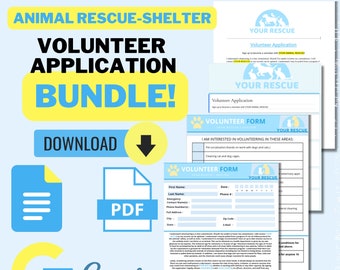 Animal Rescue Forms - Etsy